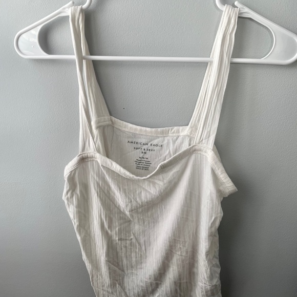 American Eagle Outfitters | Tops | White Cropped Tank | Poshmark